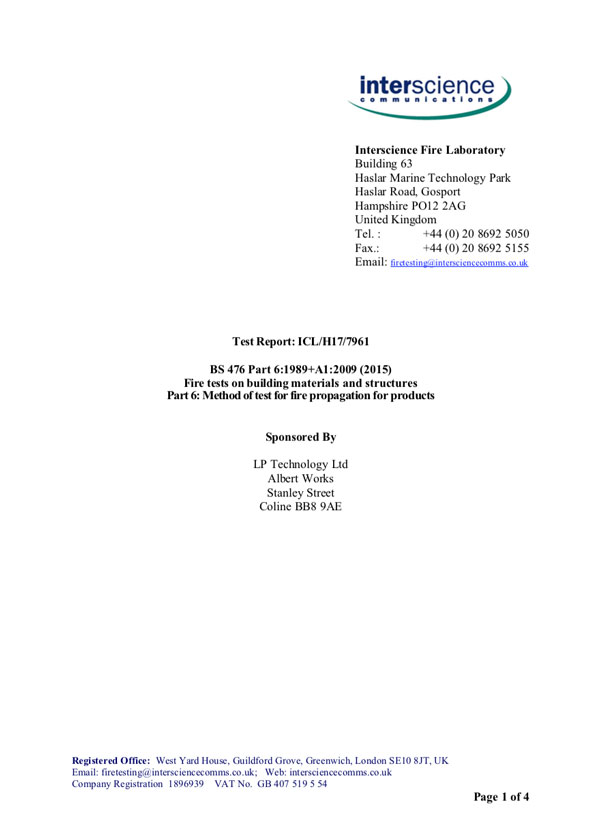 Certificates - LP Technology